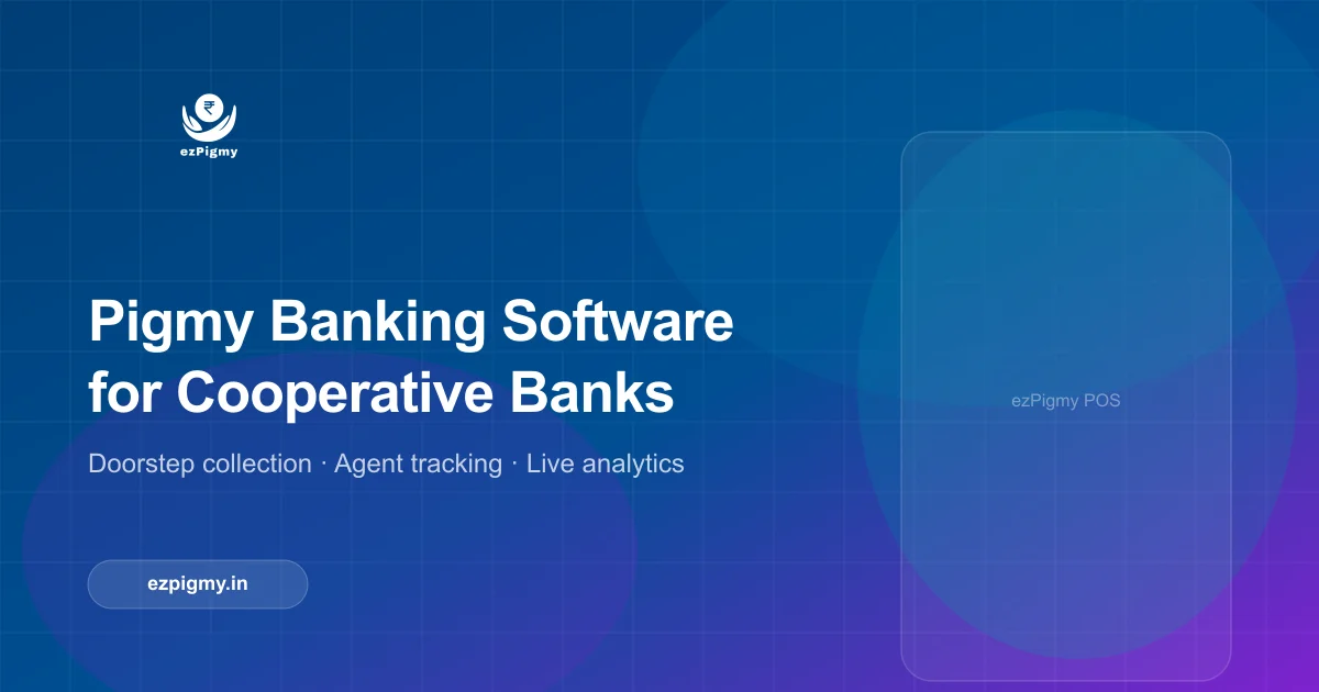 ezPigmy | Pigmy Banking Software for Cooperatives